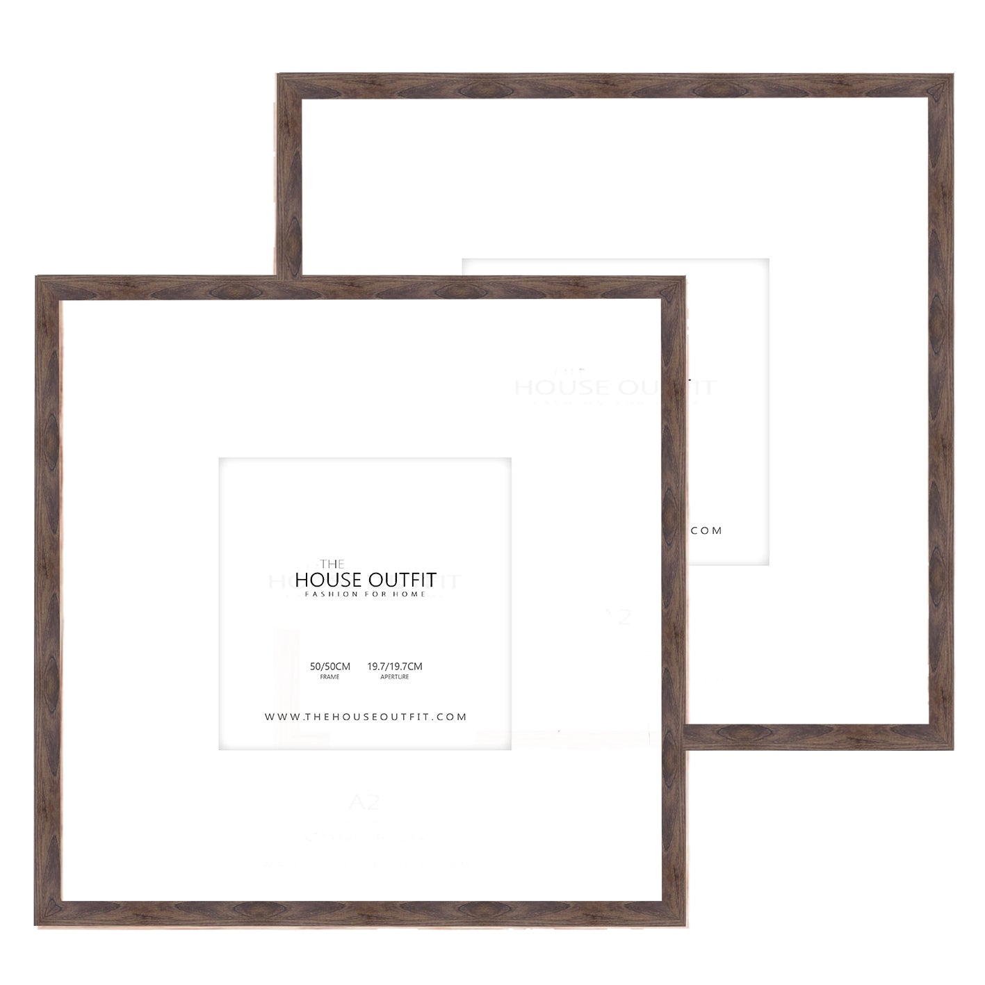 DARK OAK WOOD STYLE 50x50cm FRAME BUNDLE (S/2) – The House Outfit