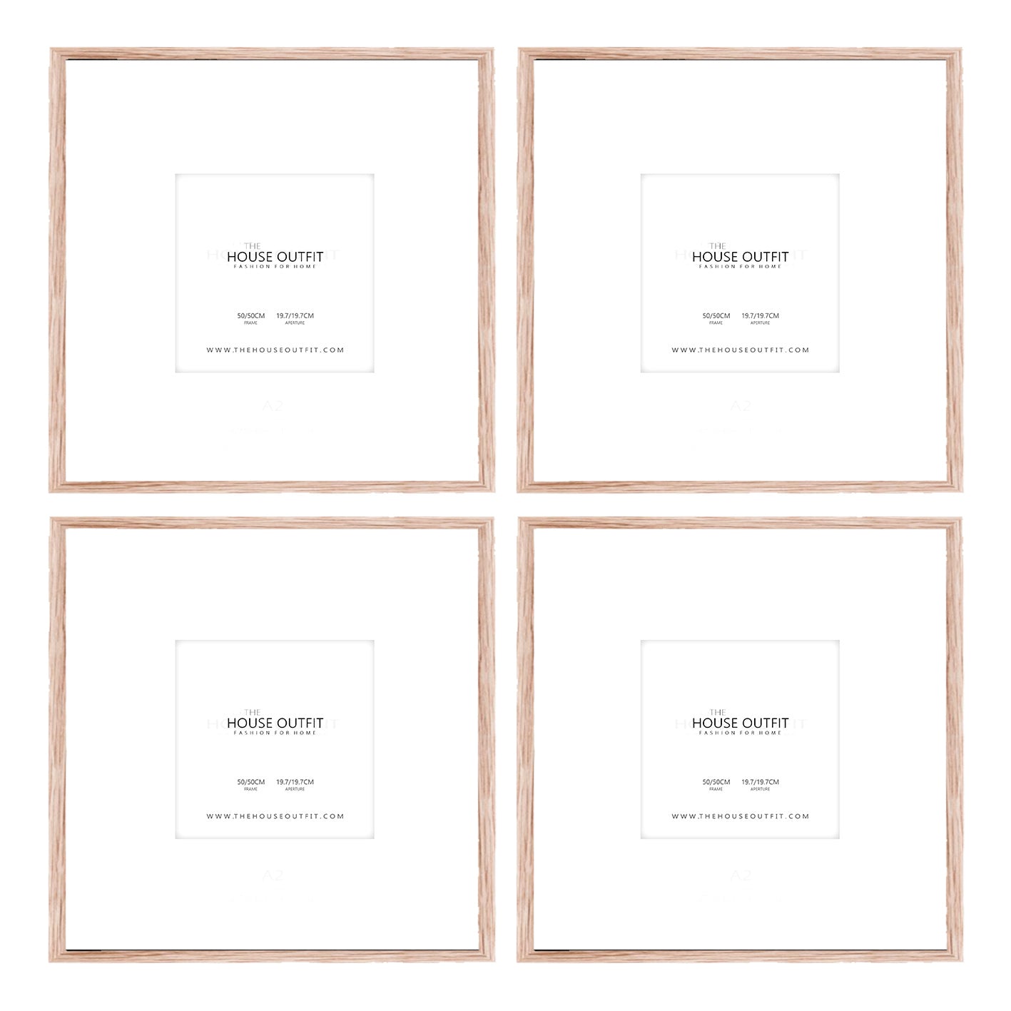 OAK WOOD STYLE 50X50 FRAME BUNDLE (S/4) – The House Outfit