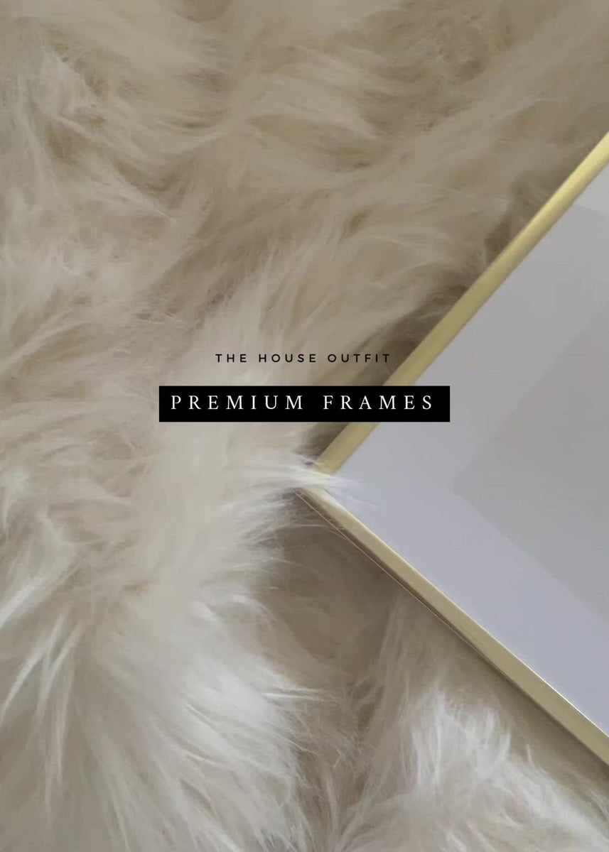 ALUMINIUM GOLD 50/70 FRAME | The House Outfit