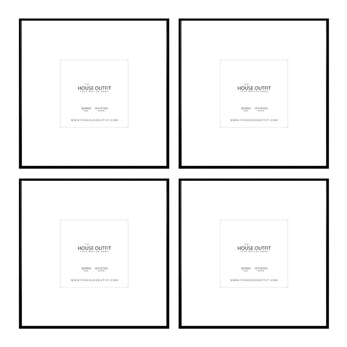 *PRE-ORDER* ALUMINIUM MATTE BLACK 50X50 FRAME BUNDLE (S/4) *PRE-ORDER ...