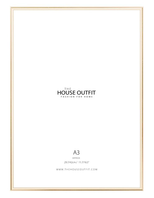 ALUMINIUM GOLD A3 FRAME | The House Outfit