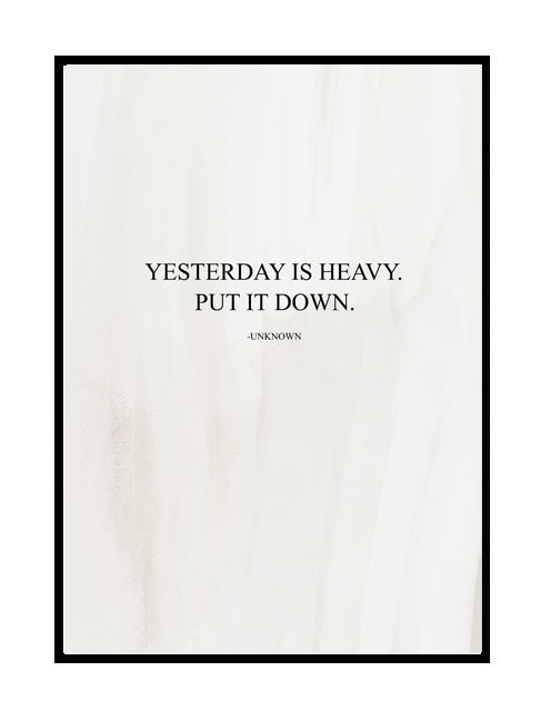 YESTERDAY IS HEAVY | The House Outfit