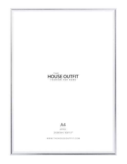 ALUMINIUM SILVER A4 FRAME | The House Outfit