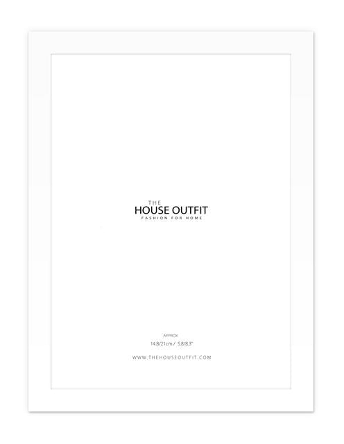 WHITE WOOD STYLE A5 FRAME | The House Outfit